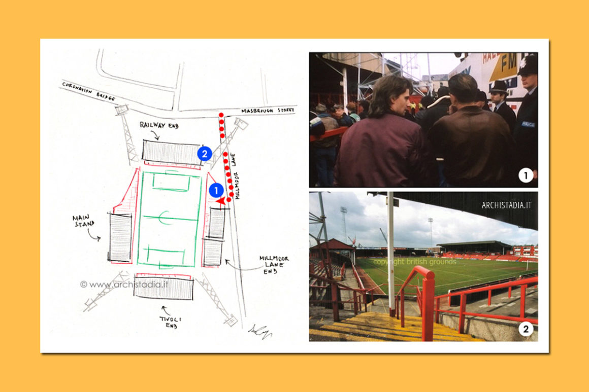 Shadwell Town and I.D.: stadiums seen in the film
