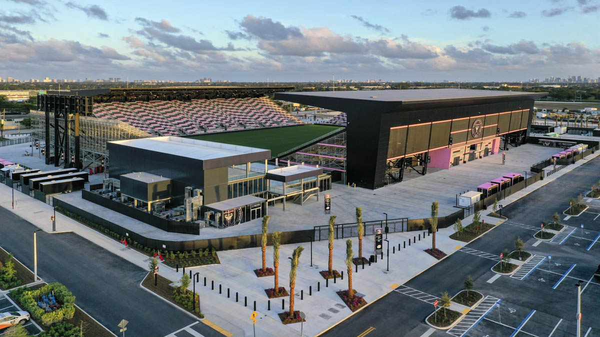 Il nuovo stadio (temporaneo) dell'Inter Miami