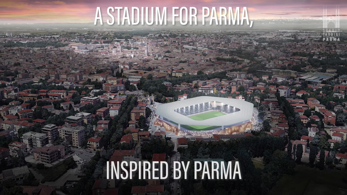 La presentazione del progetto per il nuovo stadio del Parma