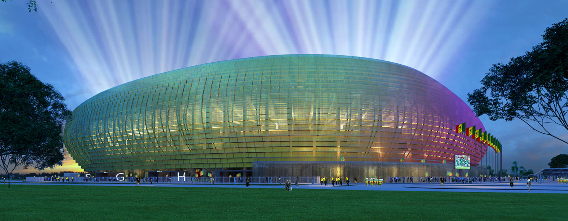 Com'è il nuovo stadio nazionale del Senegal