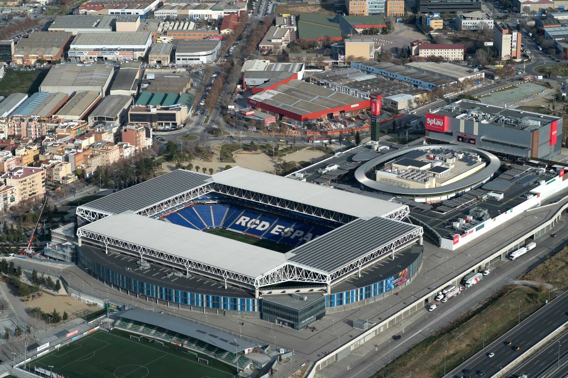 Il gioco di geometrie dello stadio dell'Espanyol