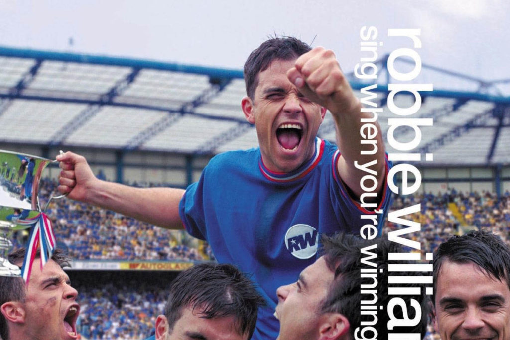That Robbie Williams' album artwork depicting Stamford Bridge